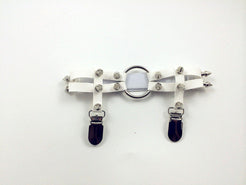 Handmade Leg Garter Faux Leather Spike Stud Punk Goth Heart Round Leg ...