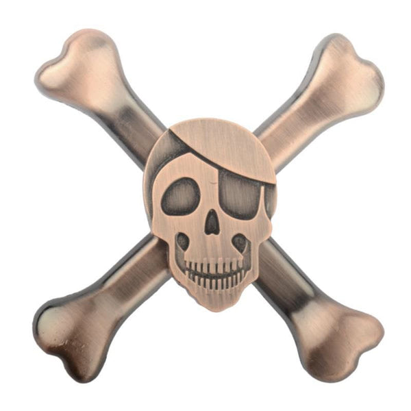 Skull Head Metal Fidget Hand Spinner – The Official Strange & Creepy Store!